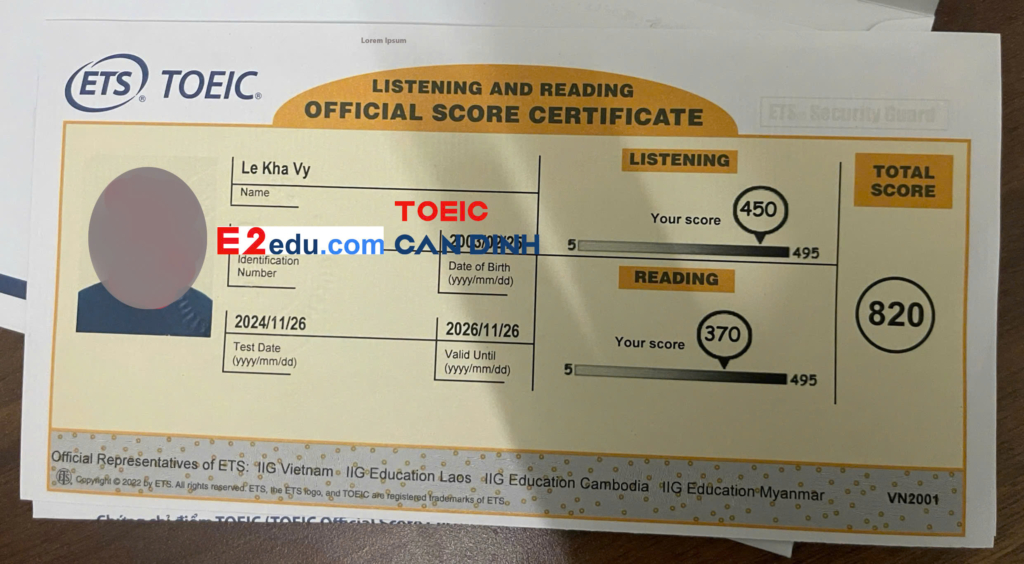 Hành Trình Đạt 820 Điểm TOEIC Trong 2 Tháng – Lộ Trình Ôn thi TOEIC hiệu quả